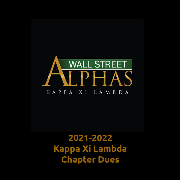 KXL 2021-22 Chapter Dues – Wall Street Alphas